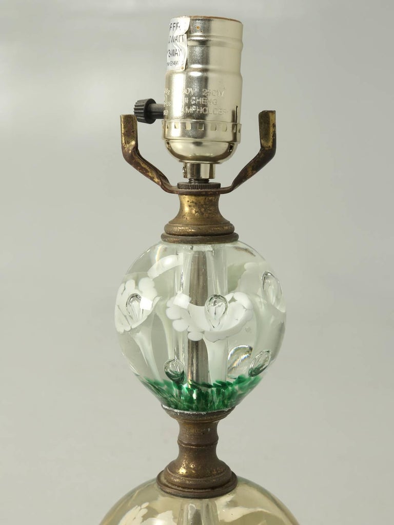 American St. Clair Paperweight Glass Lamp at 1stDibs
