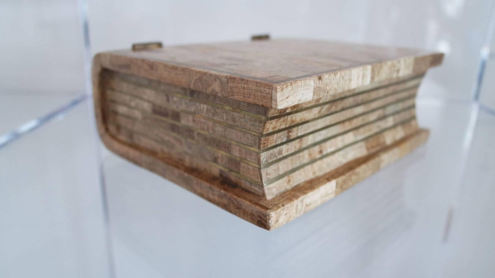 Maitland Smith Tesselated Stone Book Box at 1stDibs