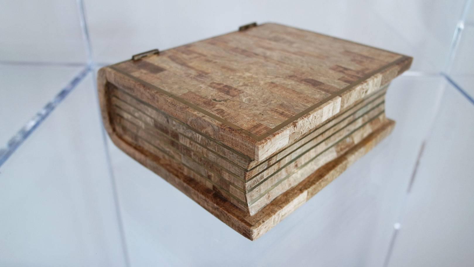 Maitland Smith Tesselated Stone Book Box at 1stDibs