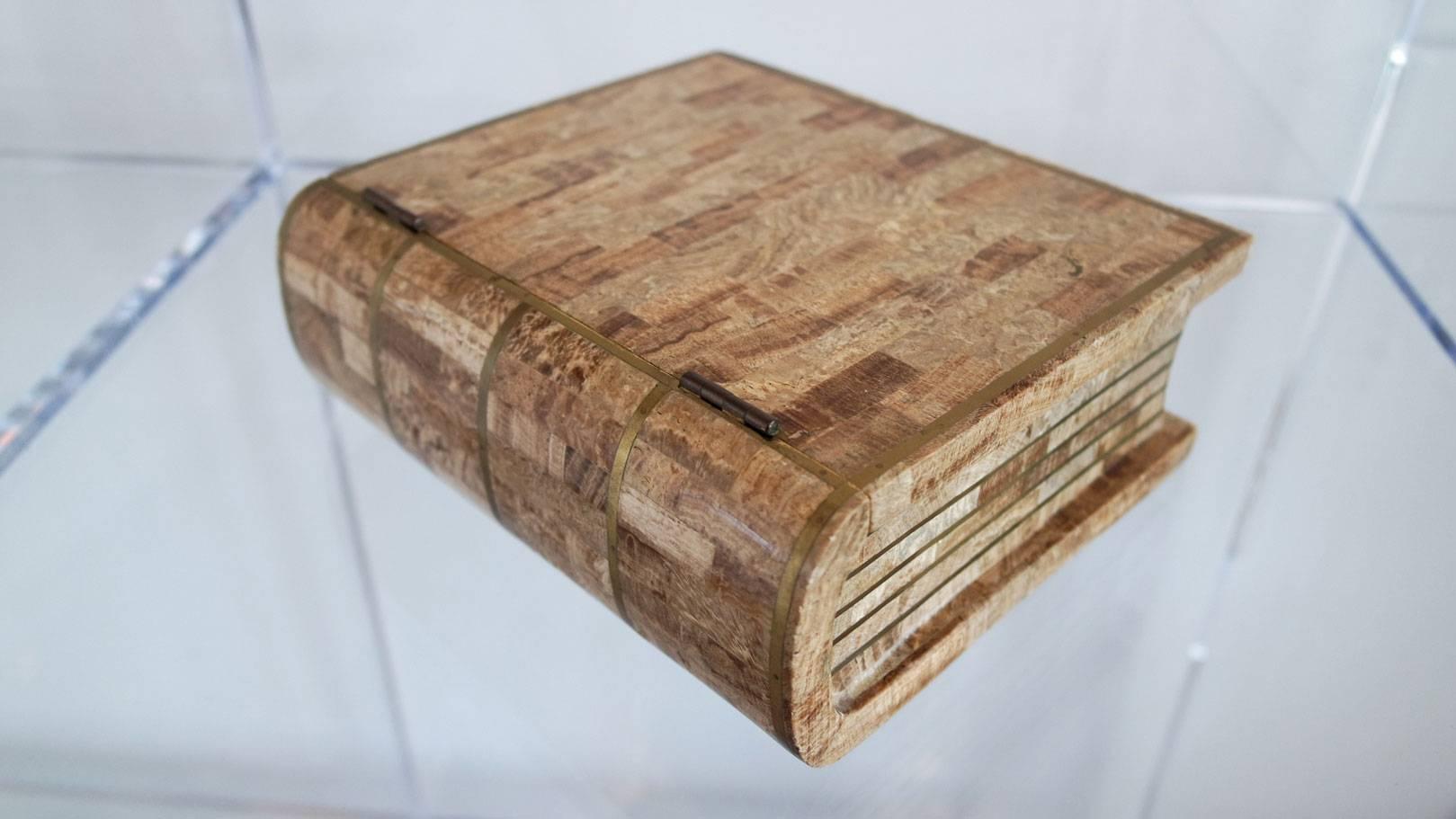 Maitland Smith Tesselated Stone Book Box at 1stDibs