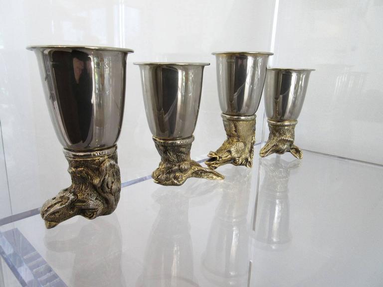 Set of Four Gucci Stirrup Cups Signed at 1stDibs