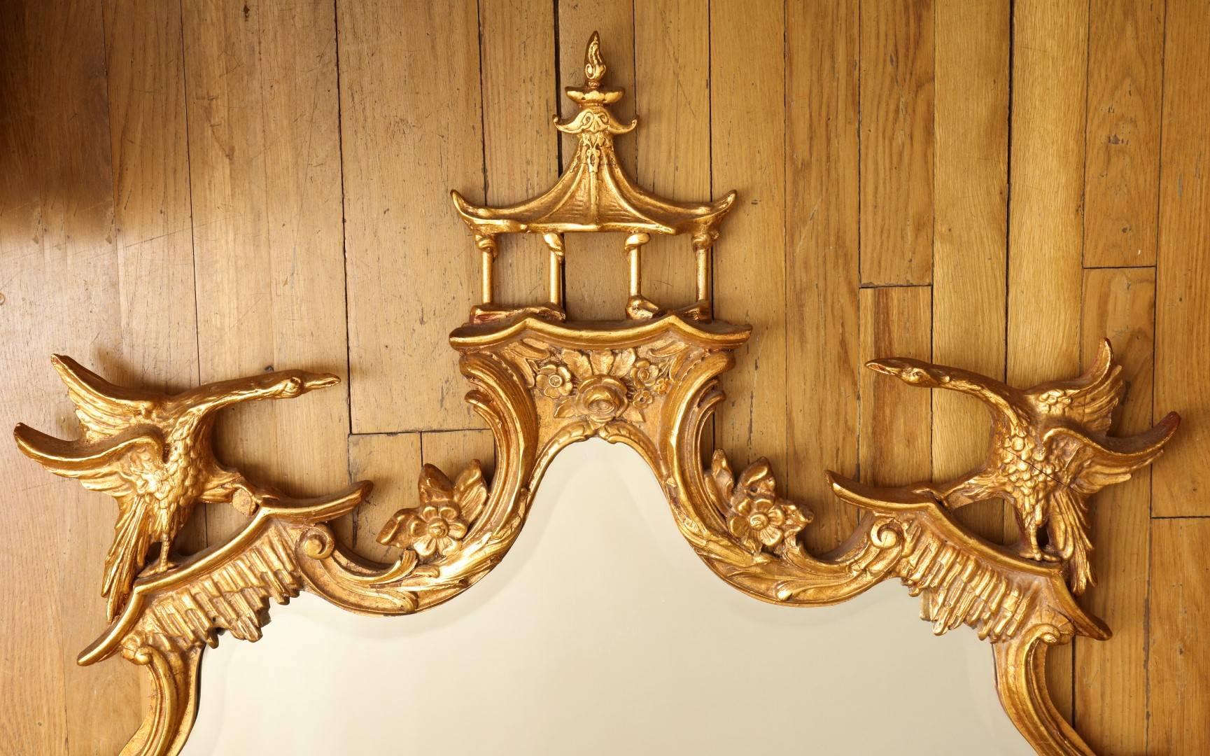 George III Style Giltwood Looking Glass at 1stDibs