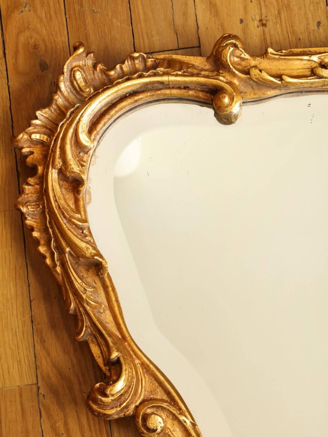 George III Style Giltwood Looking Glass at 1stDibs