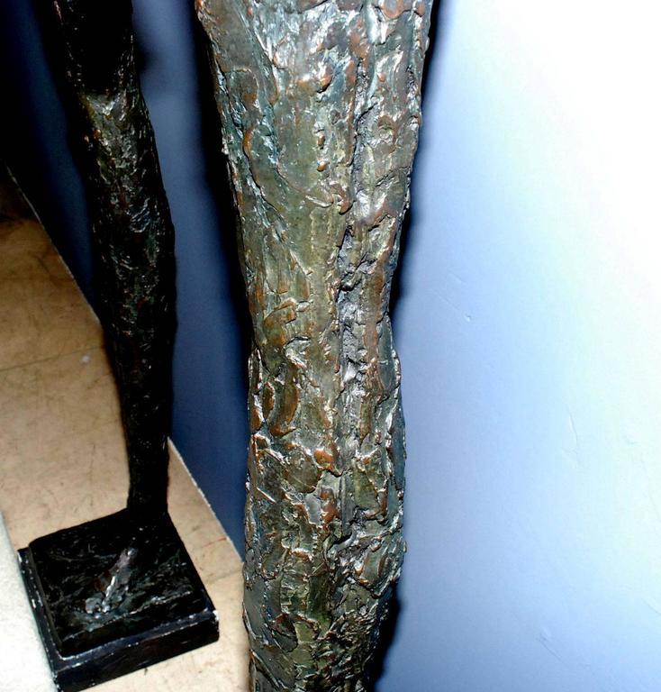 Tall Bronze Man and Woman Sculptures by Tom Corbin at 1stDibs