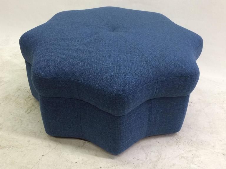 Ottoman in Blue at 1stDibs