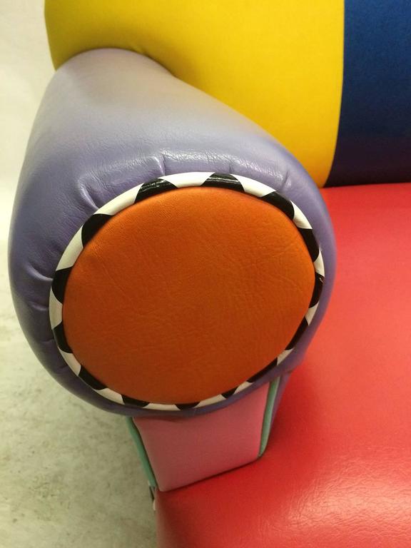 Multicolored Memphis Inspired Sofa by Los Angeles Designer Harry Siegel ...