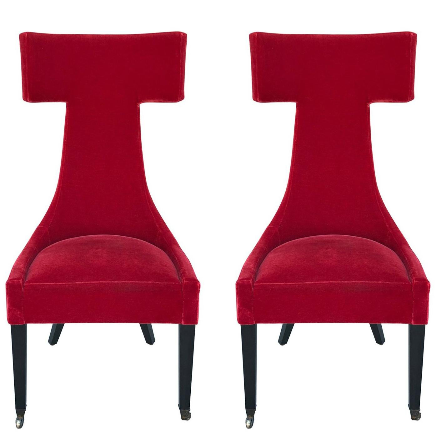 Outstanding Pair of Architectural 1980s Chairs at 1stDibs