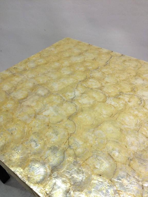 VKG Dining or Game Set with Abalone Top Table and Four Chairs For Sale ...