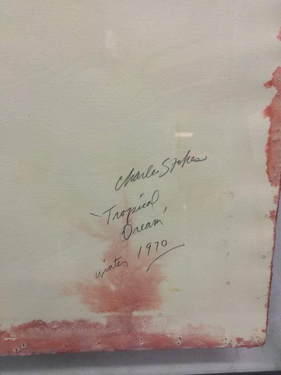 "Tropical Dream" Watercolor by Charles Stokes at 1stDibs