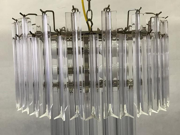 1970s Clear Lucite Chandelier at 1stDibs