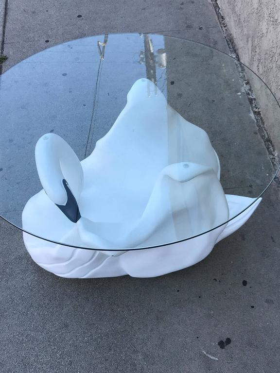 Stunning Swan Shaped Round Centre or Dining Table at 1stDibs