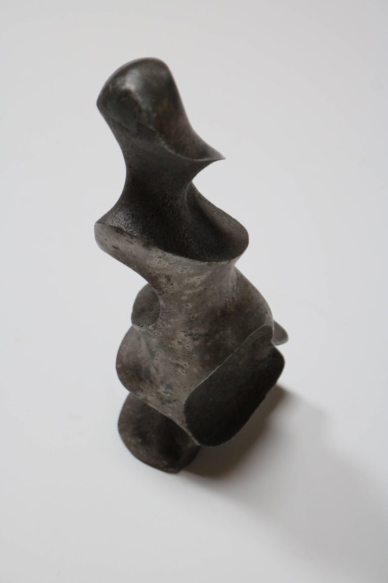 Strong and Expressive Abstract Lead Sculpture at 1stDibs