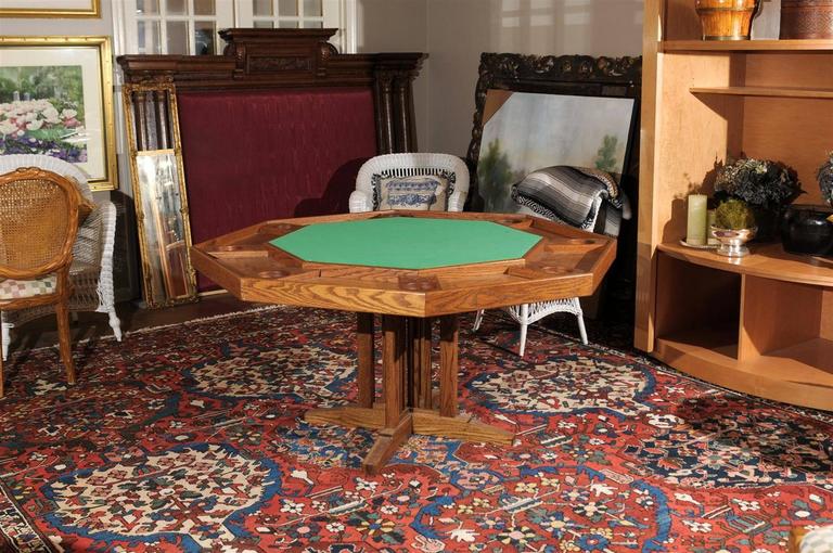Vintage Poker Table at 1stdibs