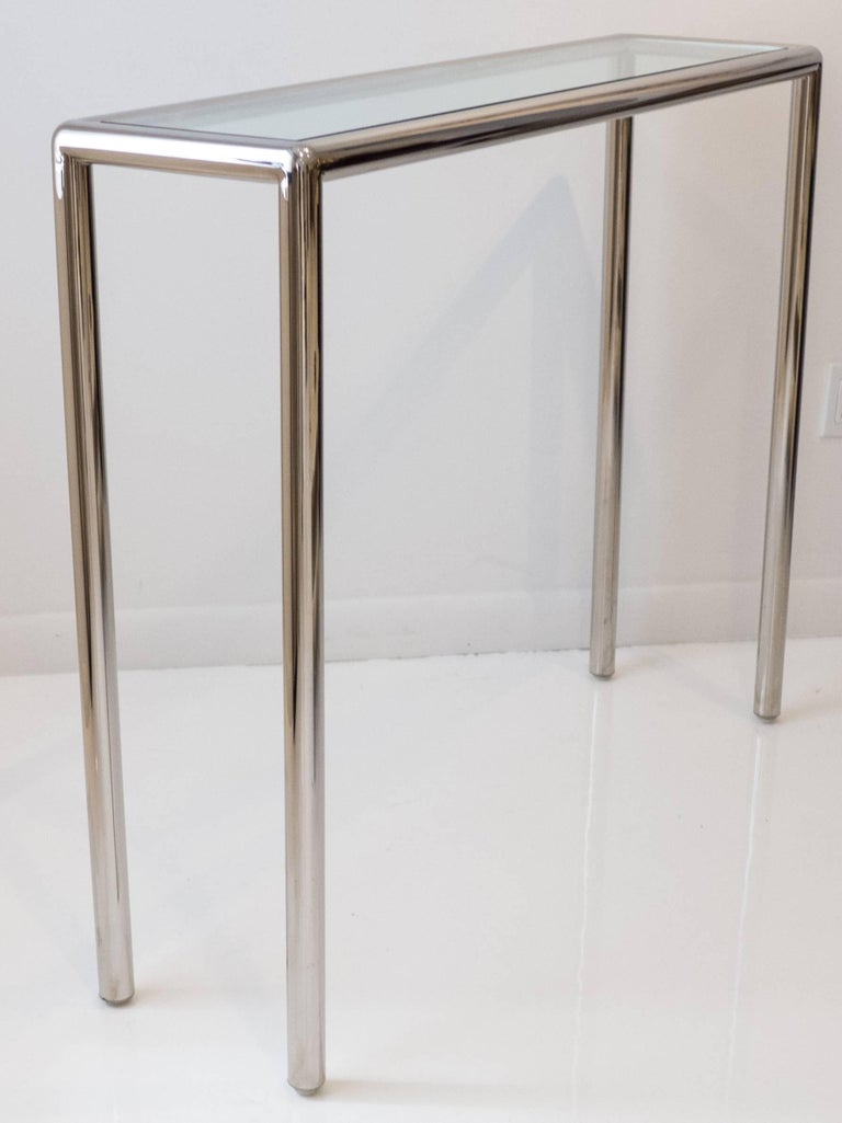 Tubular Steel Console Table at 1stDibs