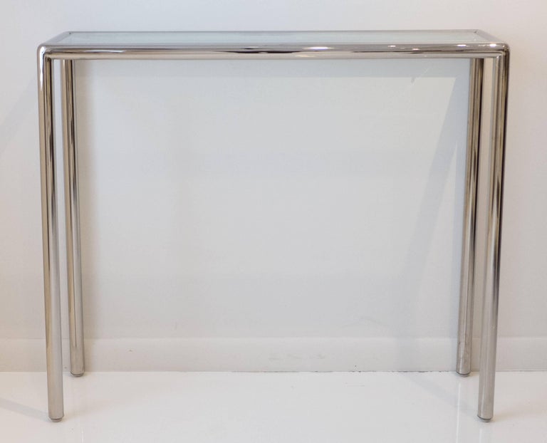 Tubular Steel Console Table at 1stDibs