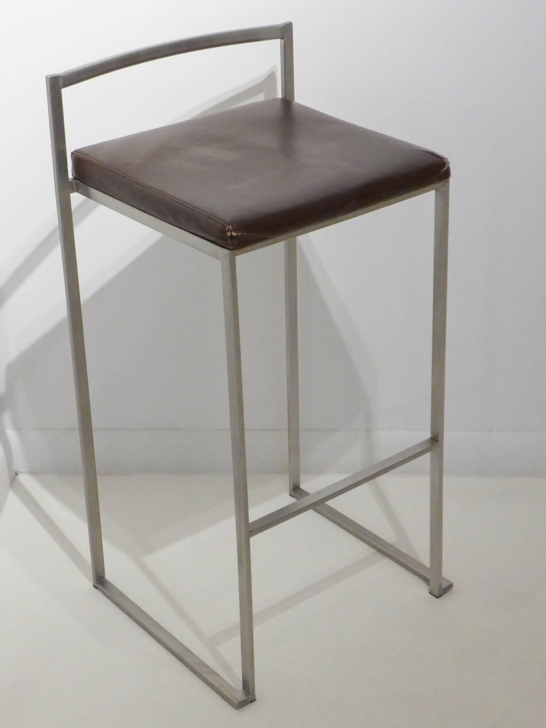 Pair of Bar Stools by Enzo Berti at 1stDibs