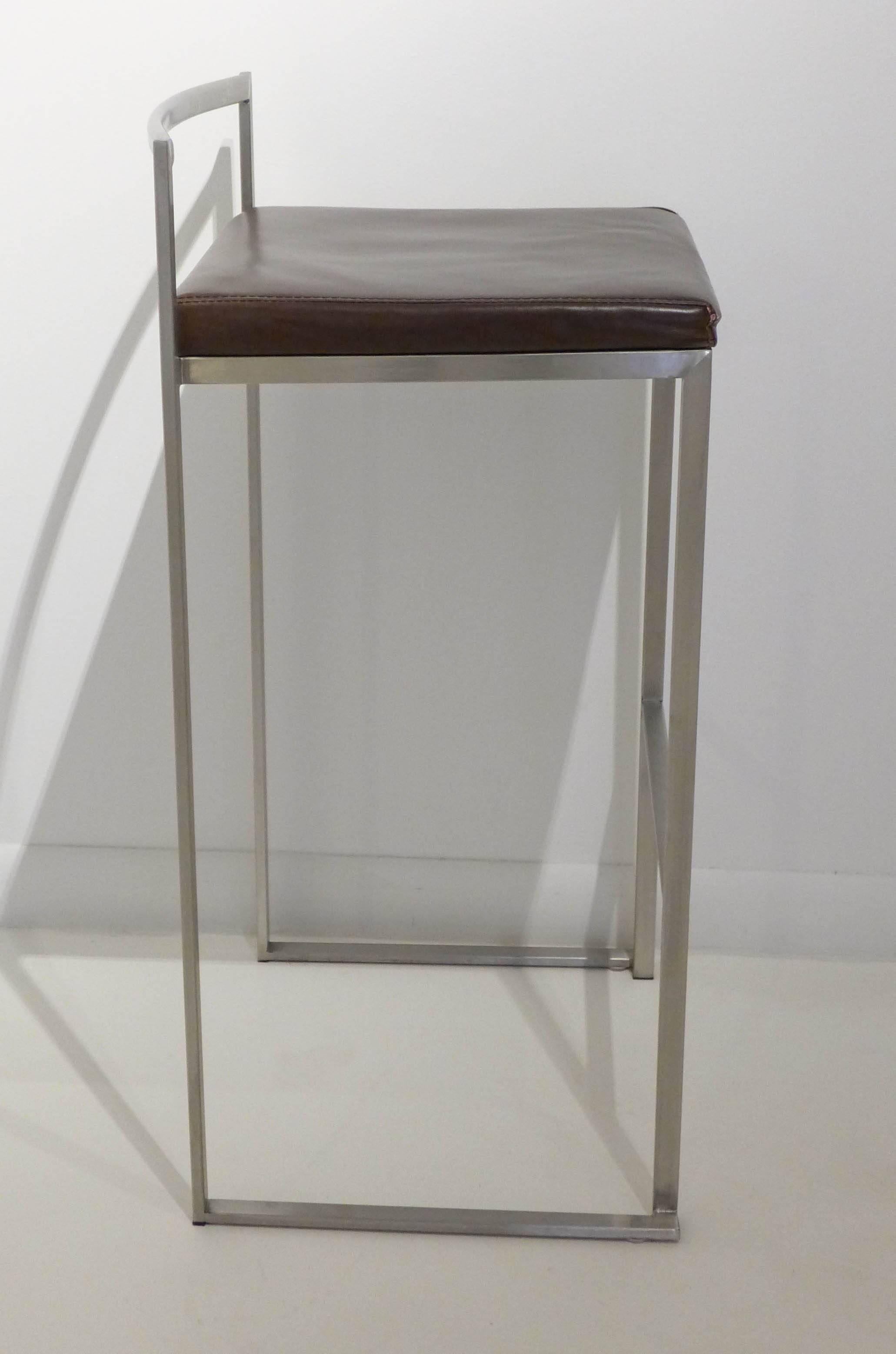 Pair of Bar Stools by Enzo Berti at 1stDibs