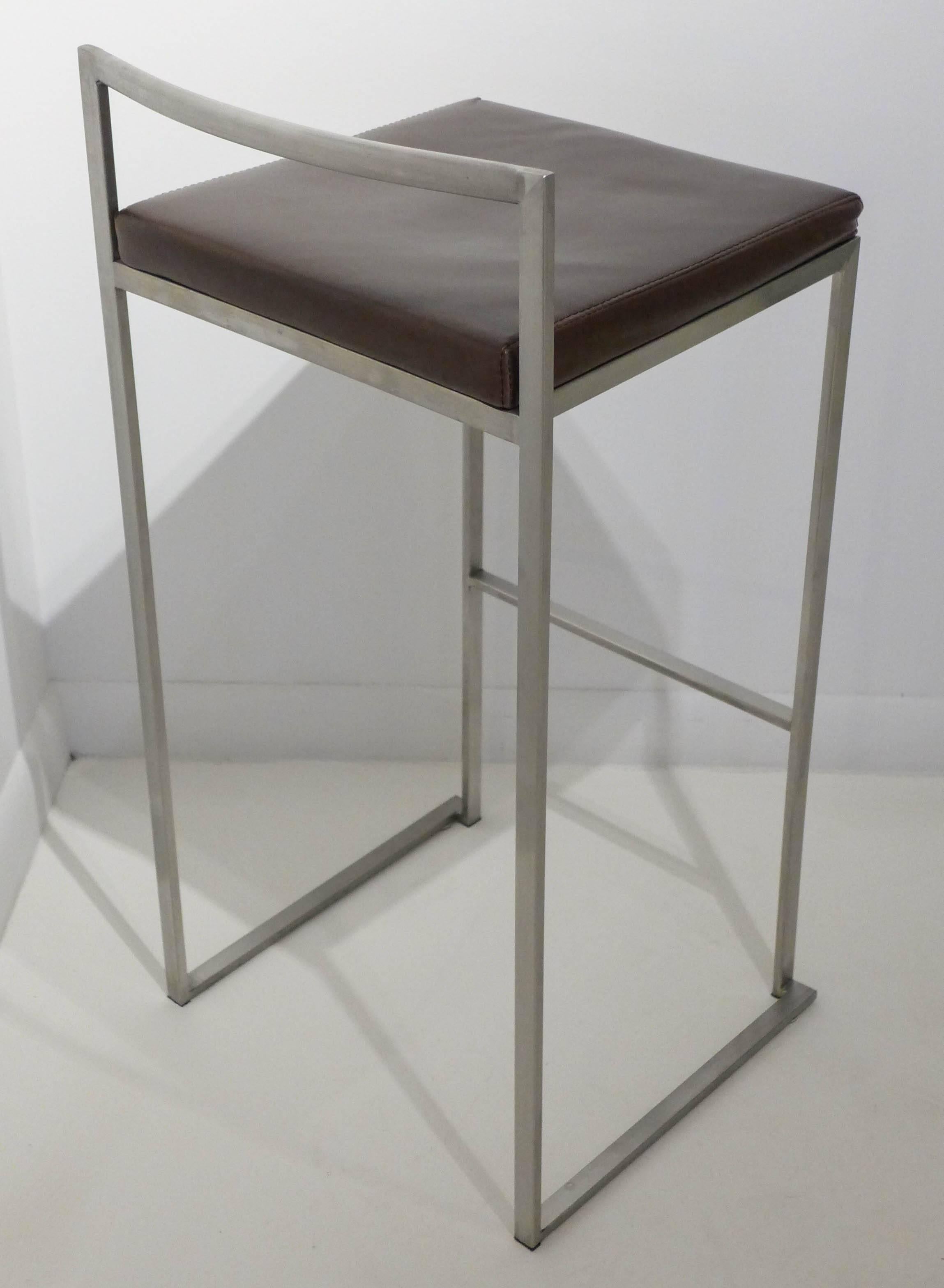 Pair of Bar Stools by Enzo Berti at 1stDibs