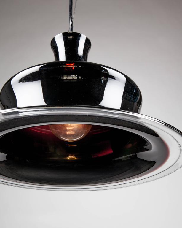 Holmegaard Ruby Glass Pendant, Circa 1980 For Sale at 1stDibs