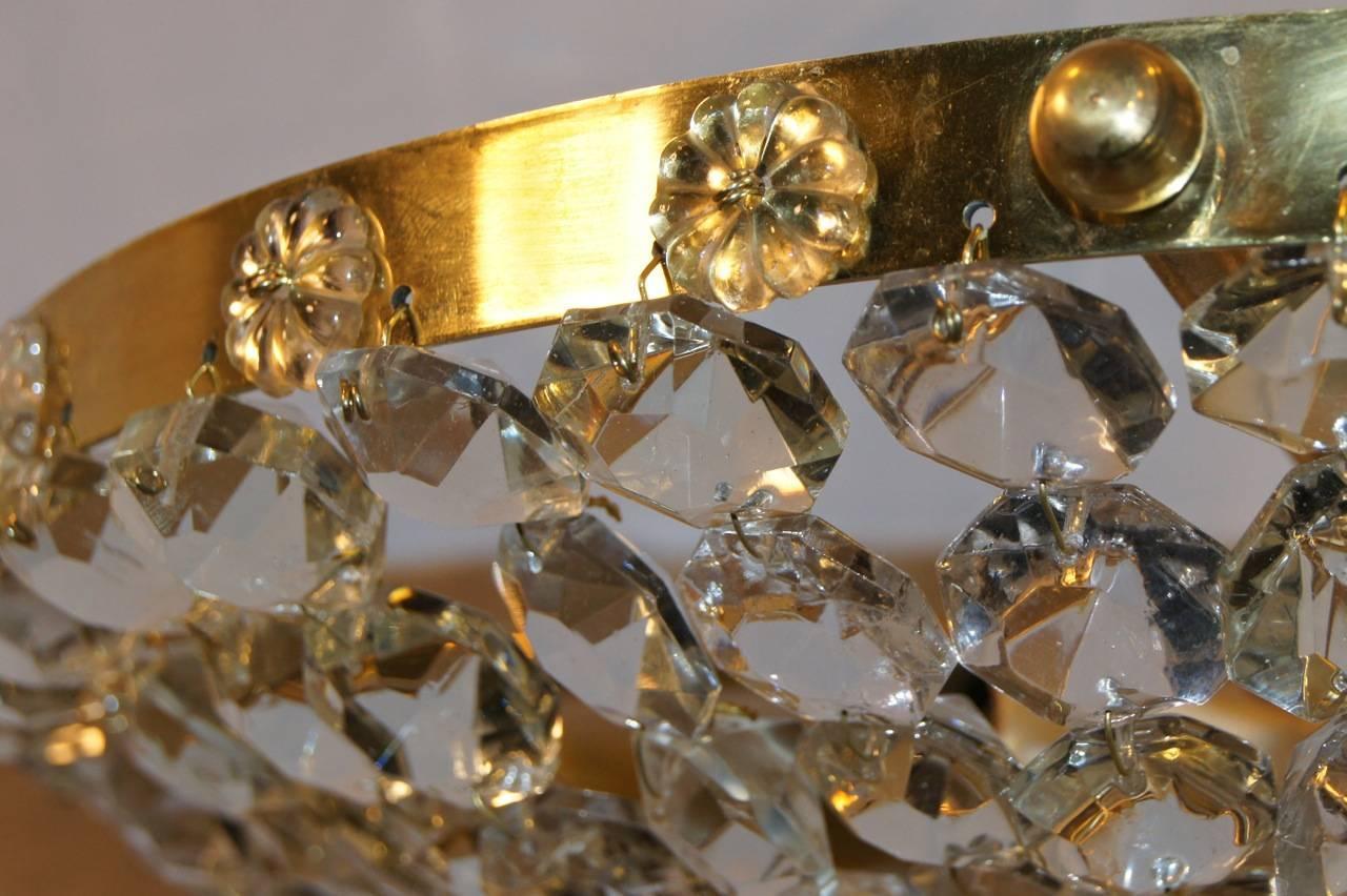 Set of 12 Crystal Light Fixtures For Sale at 1stdibs