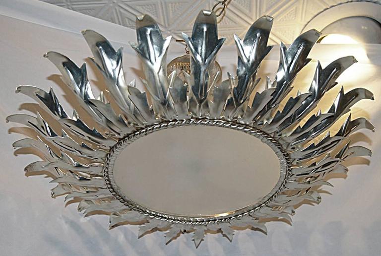 Silver Plated Sunburst For Sale at 1stDibs