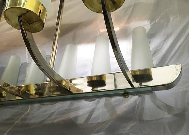 Large Moderne Horizontal Light Fixture For Sale at 1stDibs