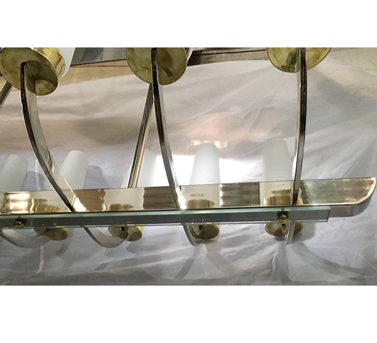 Large Moderne Horizontal Light Fixture For Sale at 1stDibs