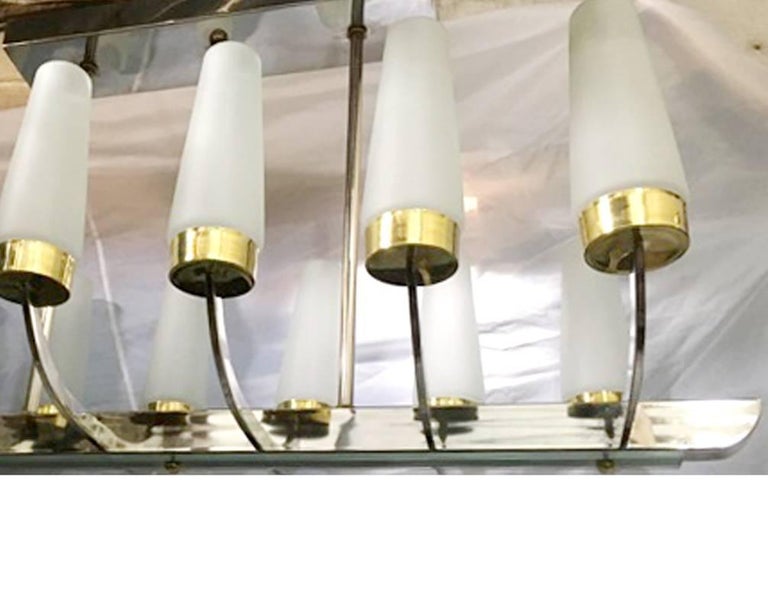 Large Moderne Horizontal Light Fixture For Sale at 1stDibs