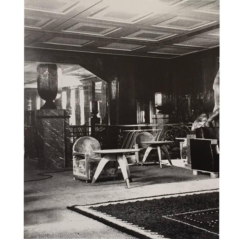 Emile-Jacques Ruhlmann "Ducharne" Chairs from the Steamship Ile-de ...