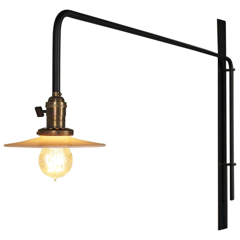 Industrial Swing Out Wall Sconce Light For Sale at 1stDibs