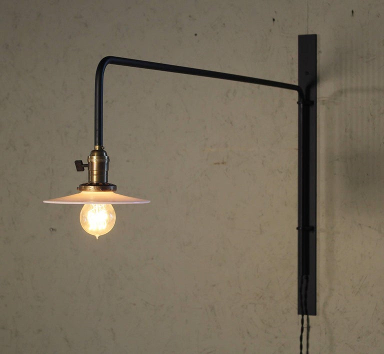Industrial Swing Out Wall Sconce Light For Sale at 1stDibs