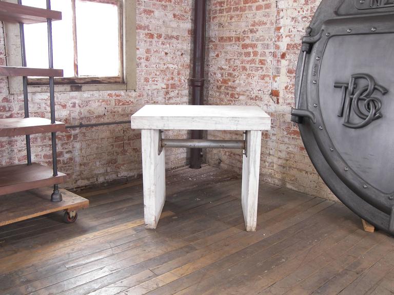 Marble Slab Table, Desk - Vintage Industrial Medical Work Laboratory ...