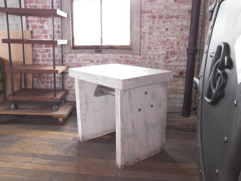 Marble Slab Table, Desk - Vintage Industrial Medical Work Laboratory ...