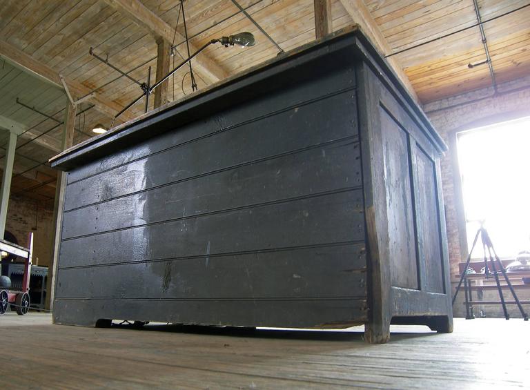 Vintage Industrial Antique Wooden Printers Cabinet with Storage Drawers ...