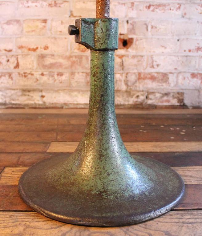 Vintage Industrial Cast Iron and Steel Backless Bar Stool For Sale at ...