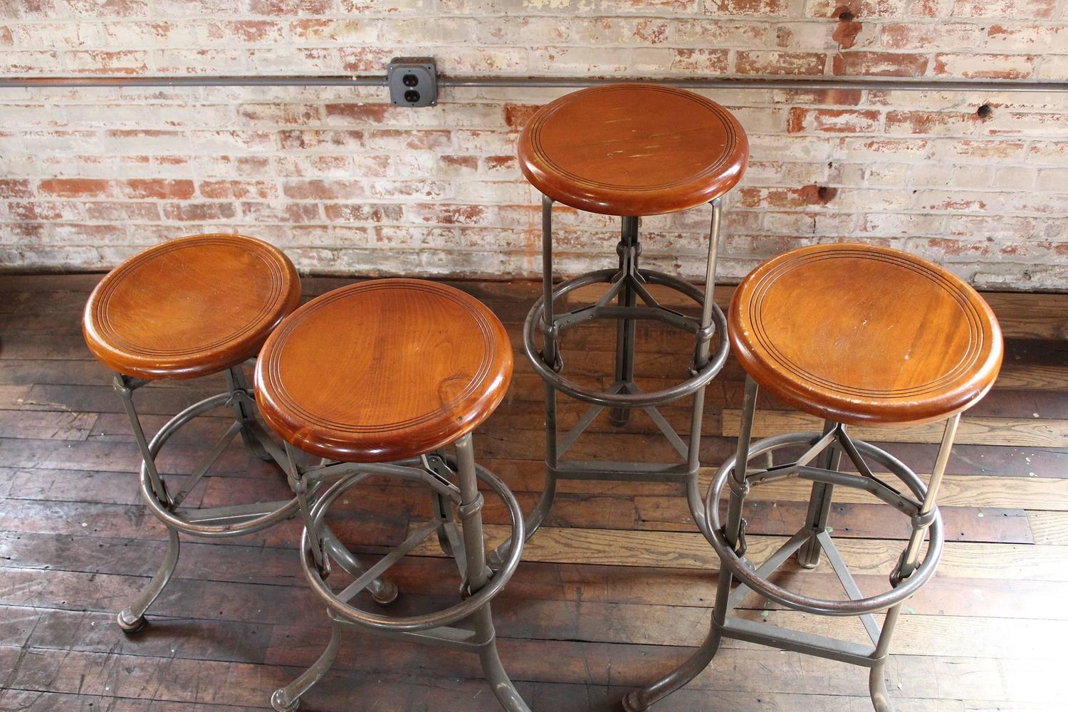 Set of Four "Rite Hite" Automatic Adjustable Vintage Industrial Bar ...