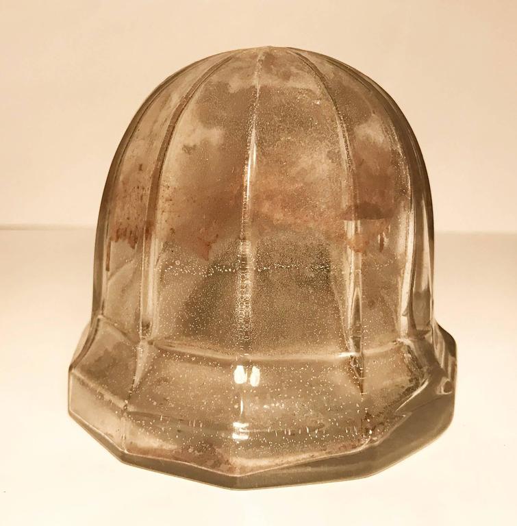 Antique Clear Dome Top Glass Inkwell Bottle Reservoir Stand Morgan's ...