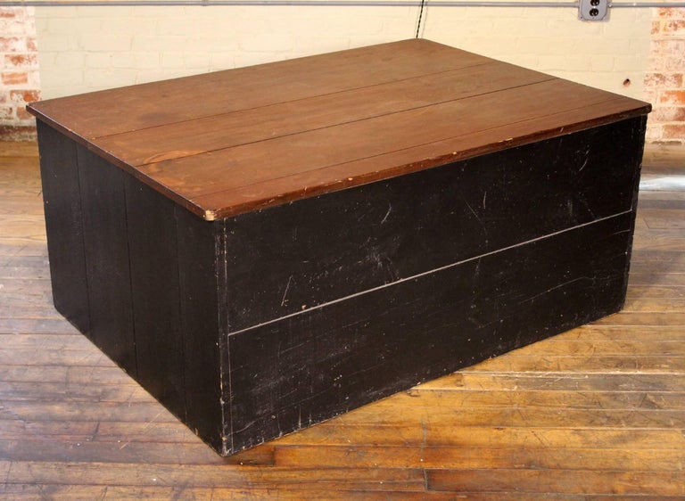 Wooden Storage Flat File Cabinet or Coffee Table Industrial Modern at ...