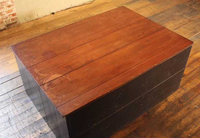 Wooden Storage Flat File Cabinet or Coffee Table Industrial Modern at ...