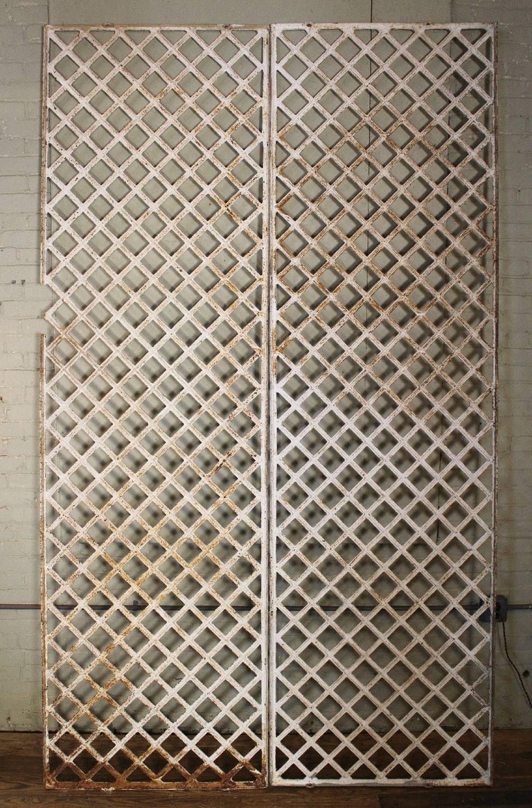 Antique Cast Iron Lattice Grates, Partitions, Screens, Gates ...