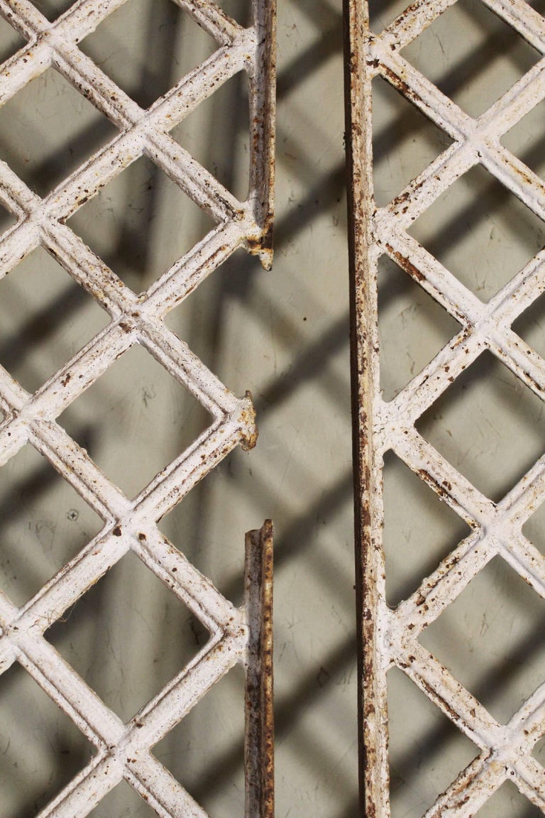 Antique Cast Iron Lattice Grates, Partitions, Screens, Gates ...