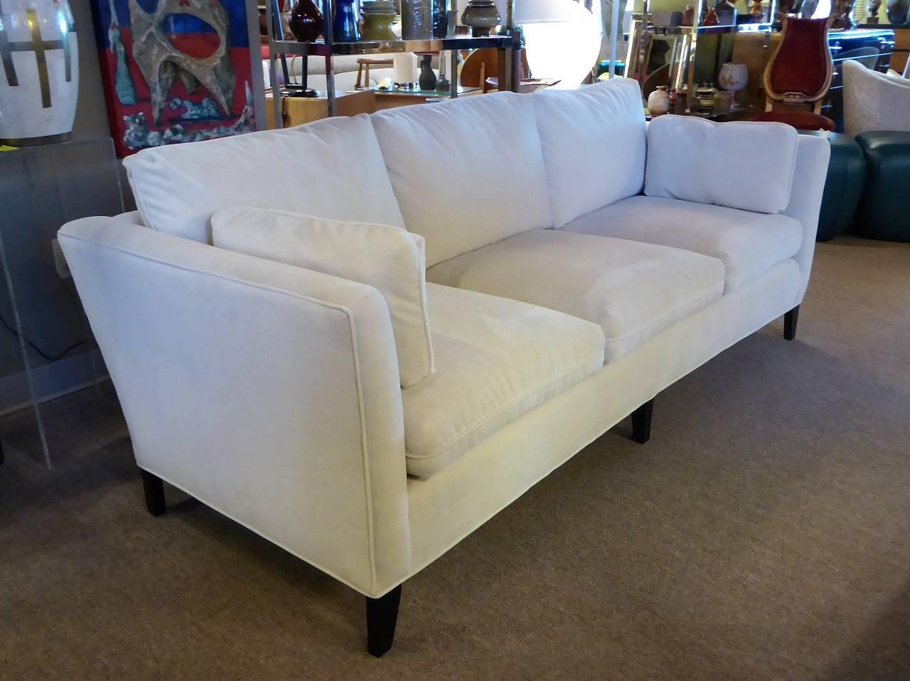 Elegant Modern Three-Seat Alexvale Tuxedo Sofa, 1960s at 1stDibs ...