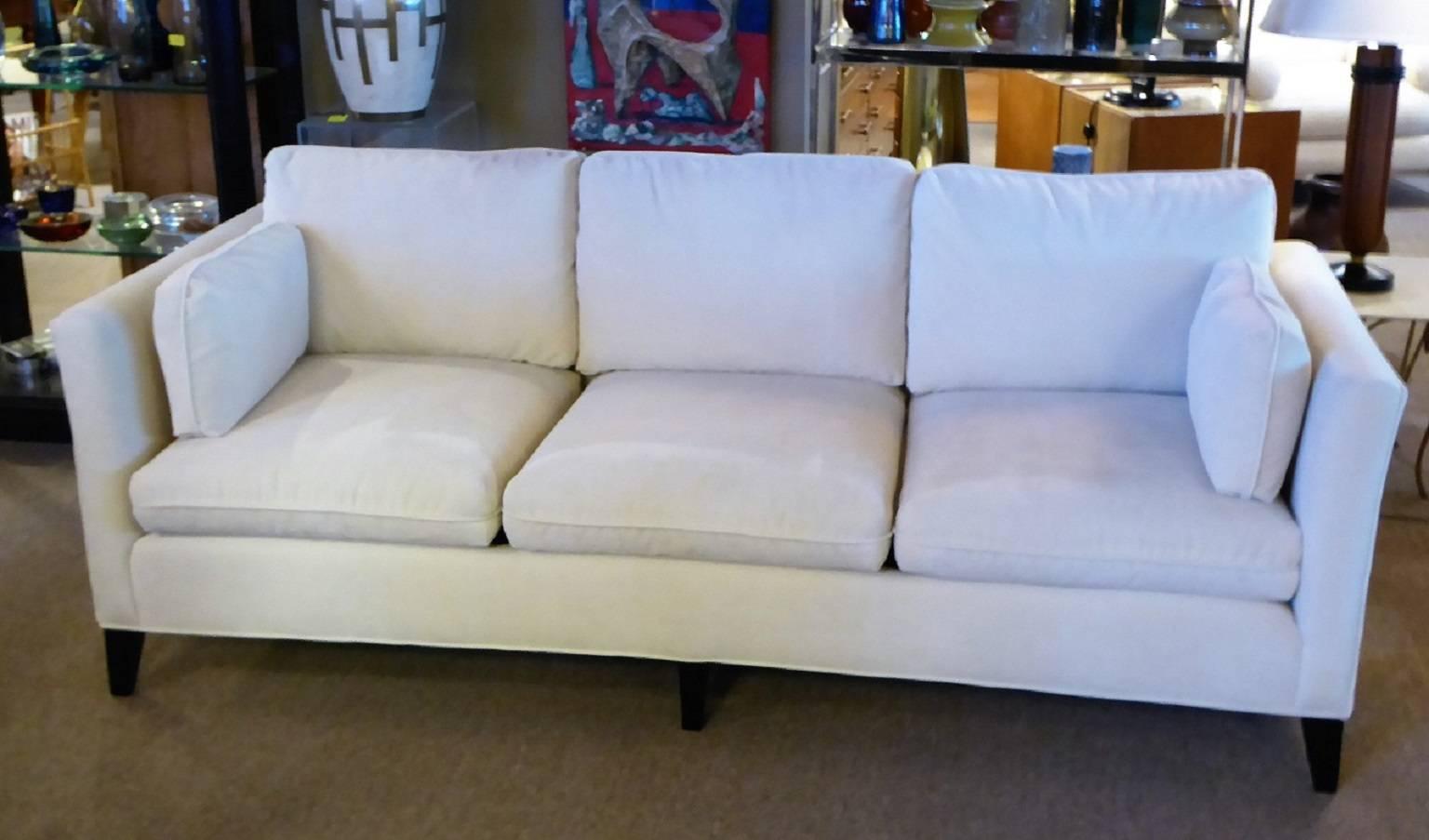 Elegant Modern Three-Seat Alexvale Tuxedo Sofa, 1960s at 1stDibs ...