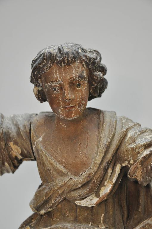 Carved Wood Statues, German Rococo For Sale at 1stDibs