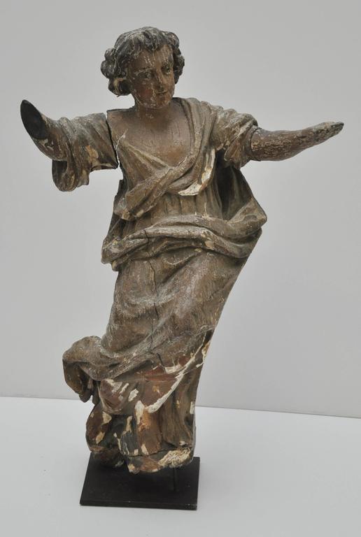 Carved Wood Statues, German Rococo For Sale at 1stDibs