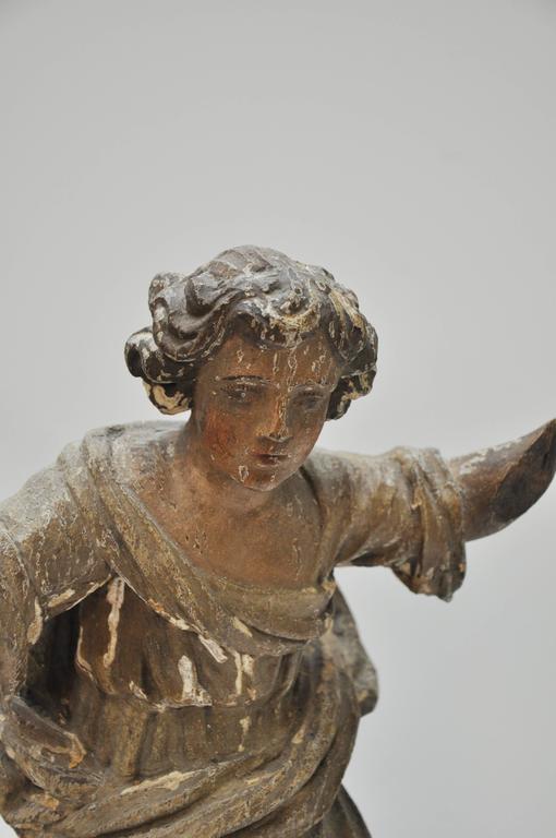 Carved Wood Statues, German Rococo For Sale at 1stDibs