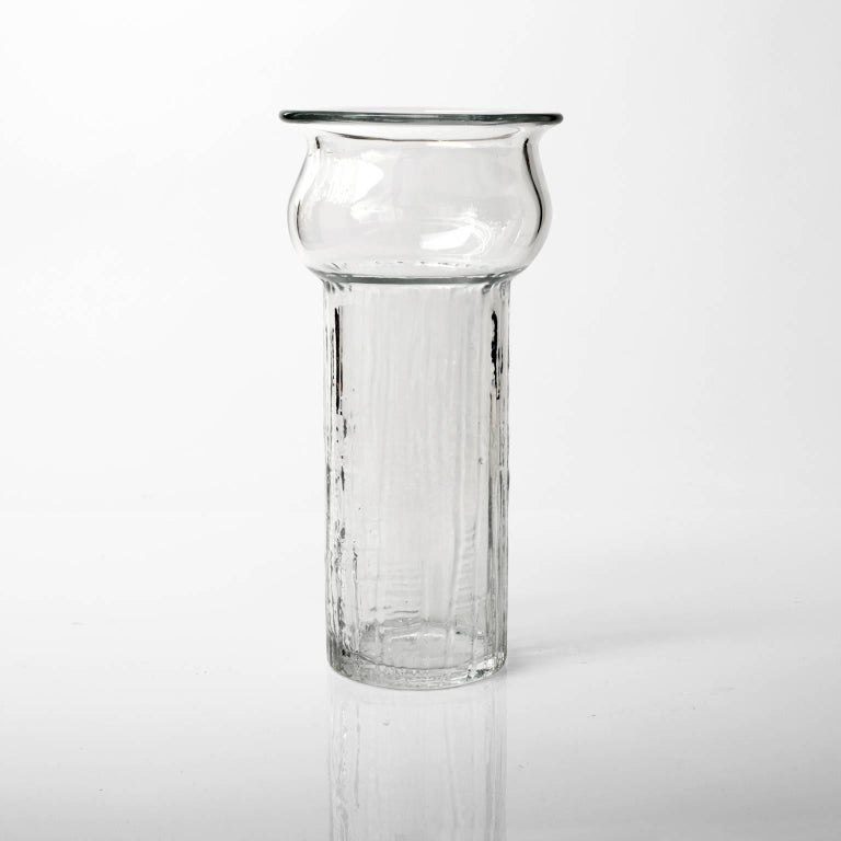 Scandinavian Modern Tall Swedish Mid-Century Glass Vase by Pukeberg For ...