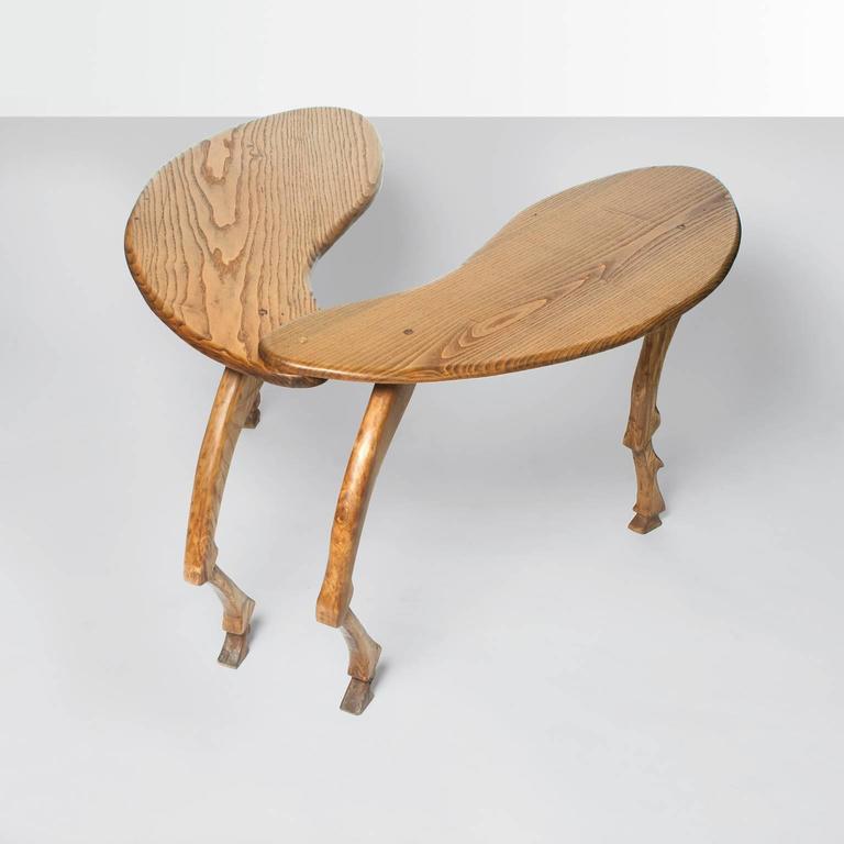 Scandinavian Modern Hand-Carved Surrealist Adjustable Insect Table at ...