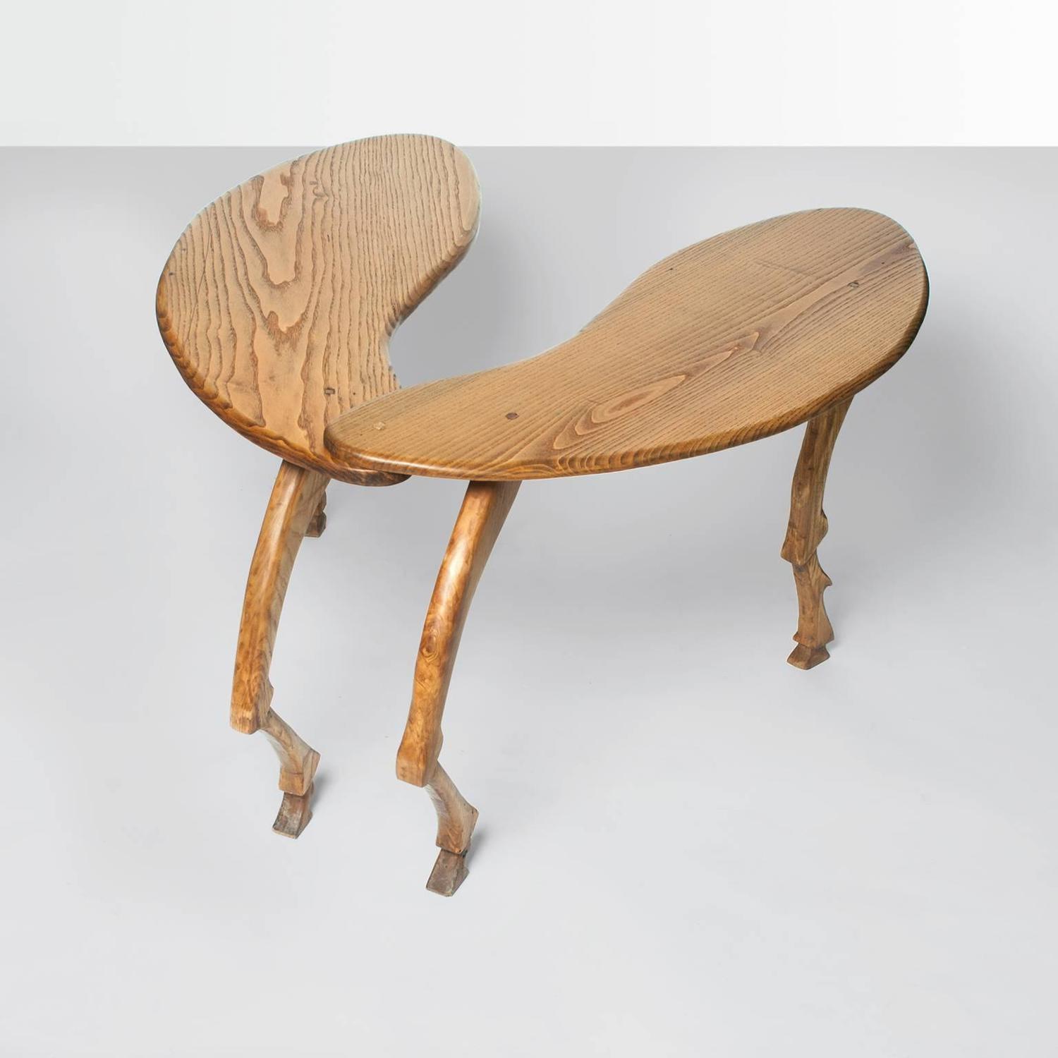 Scandinavian Modern Hand-Carved Surrealist Adjustable Insect Table at ...