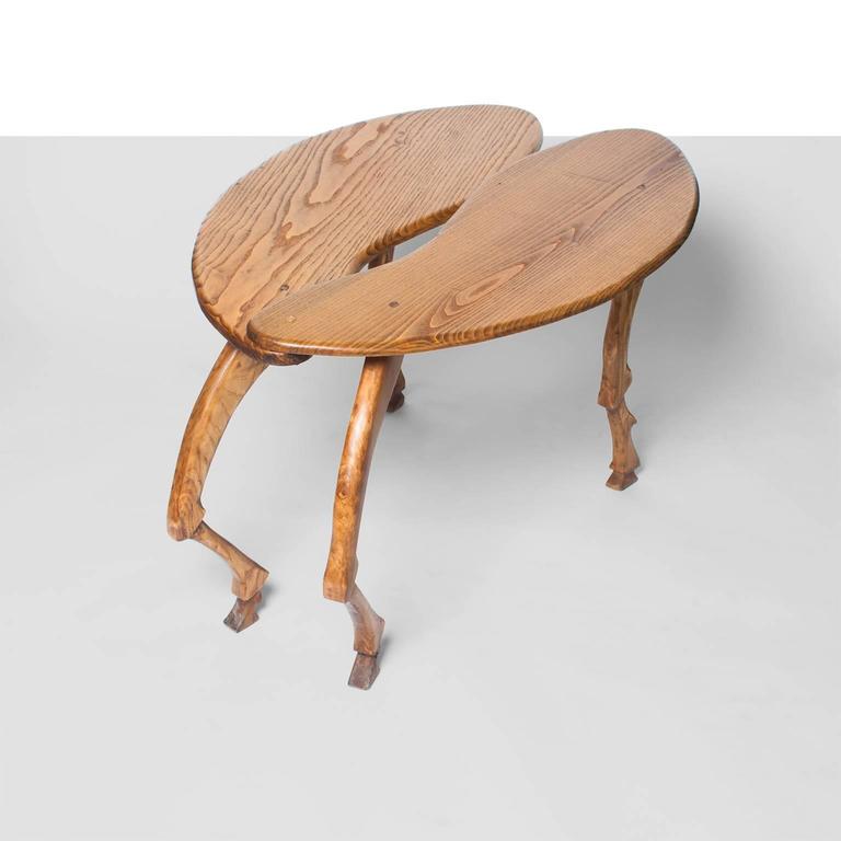Scandinavian Modern Hand-Carved Surrealist Adjustable Insect Table at ...